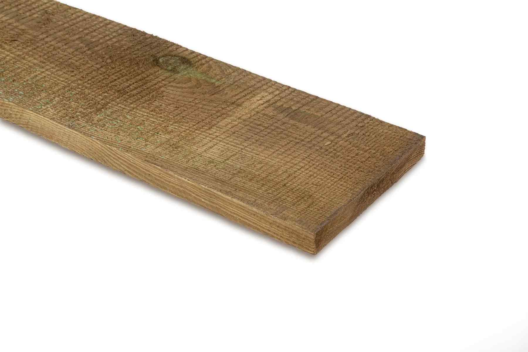 High-Quality 16mm x 150mm x 1200mm Treated Green Fence Board - 3/4" x 6 ...